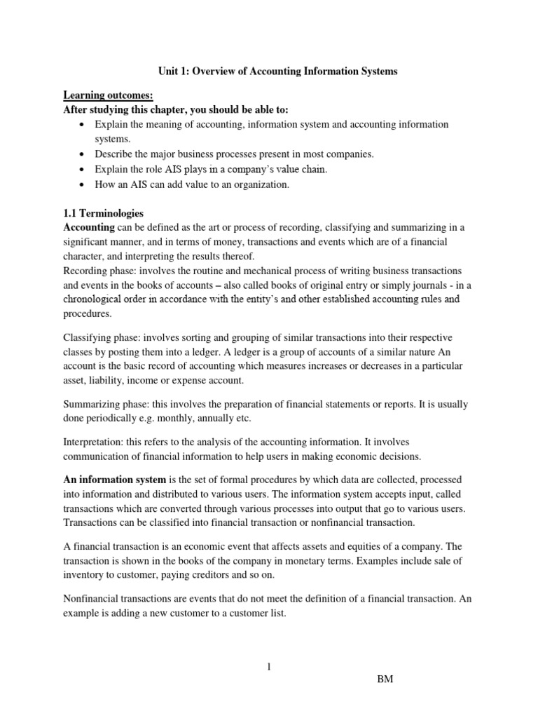 Overview of AIS | PDF | Barcode | Business Process