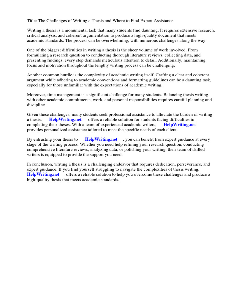 How To Write Good Thesis PDF | PDF | Thesis | Essays How To Write Good Thesis PDF | PDF | Thesis | Essays