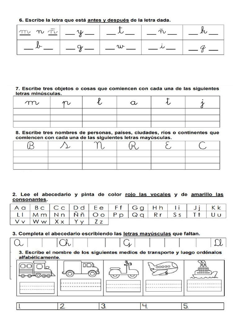 Abecedario 2do Básico | PDF