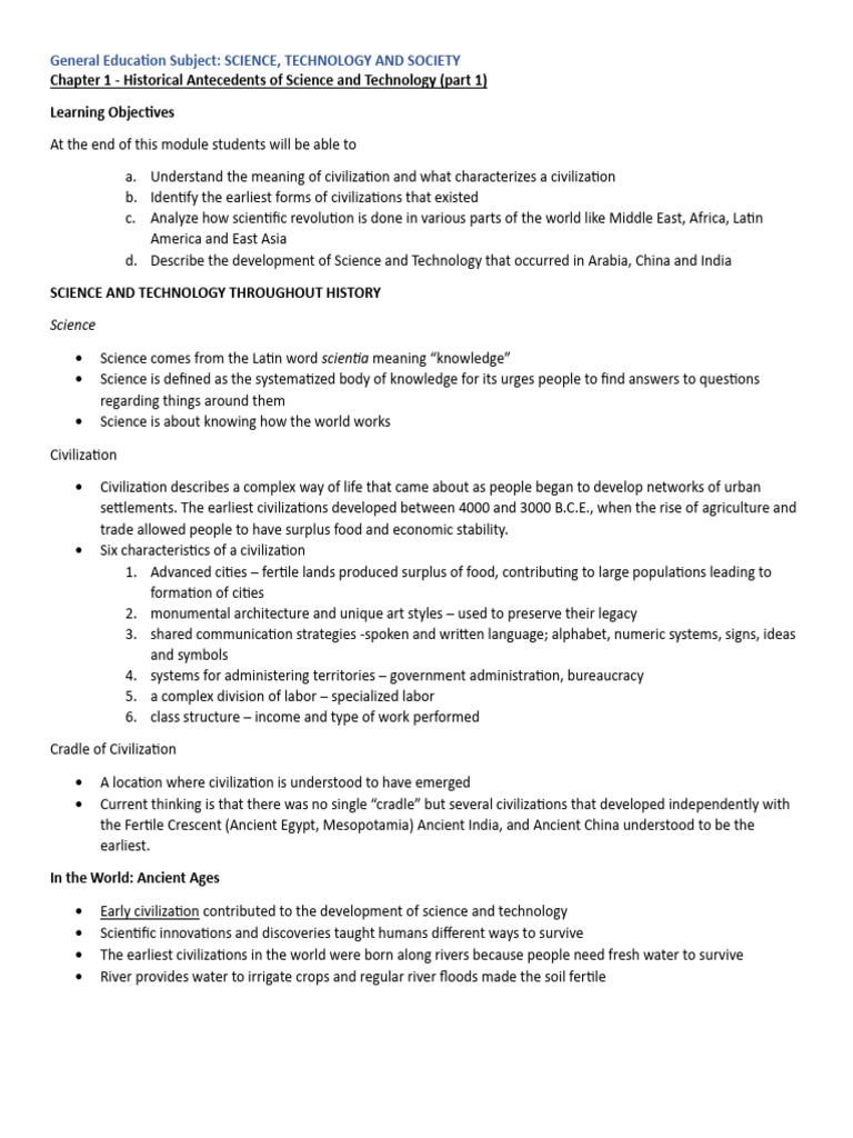 Lesson 1-Handout Part 1 | PDF | Mesopotamia | Sumer