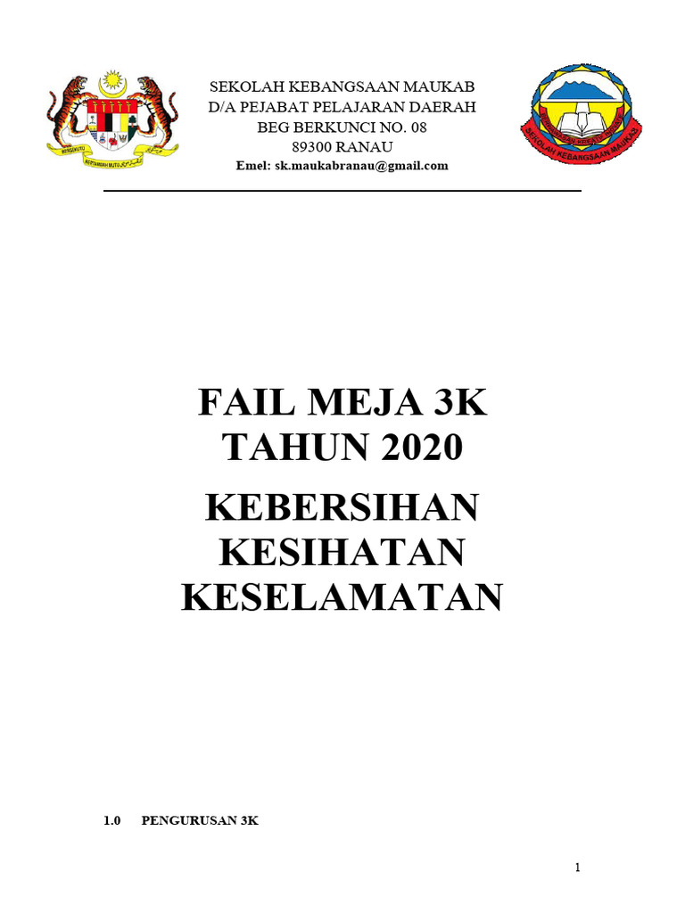 FAIL-MEJA-3K SK Maukab 2022 | PDF