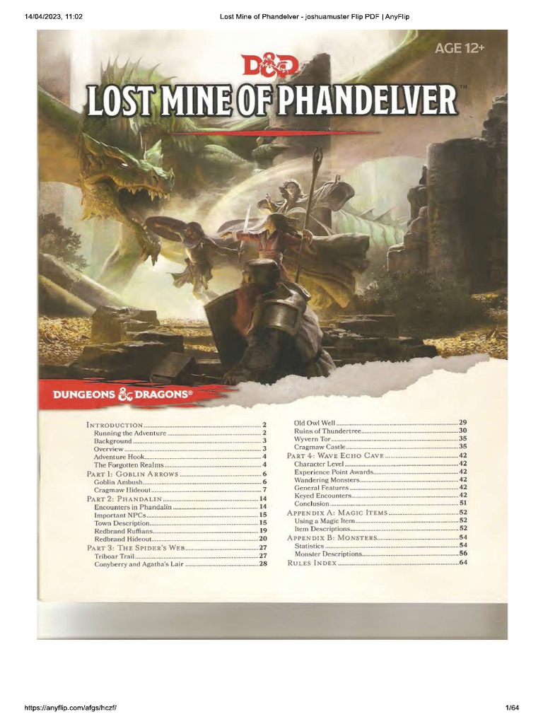 Lost Mines of Phandelver | PDF