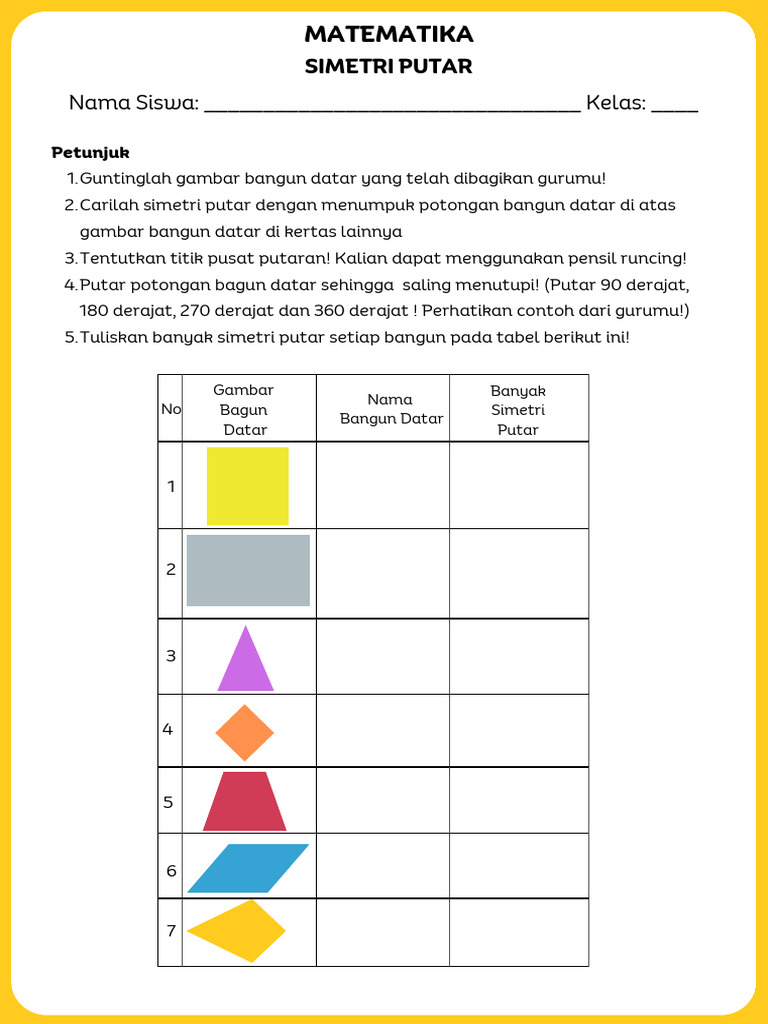 LKPD Simetri Putar | PDF