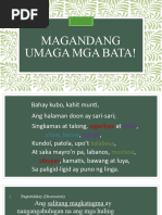 Salitang Magkatugma Worksheet | PDF