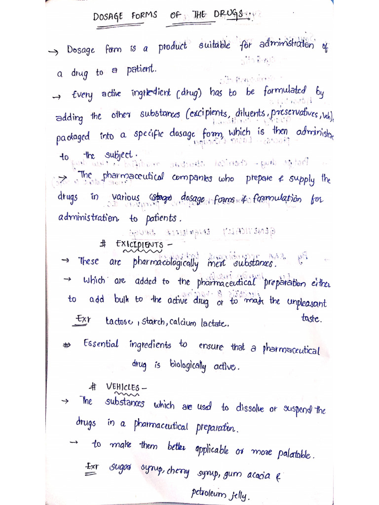 Dosage Form & Route | PDF