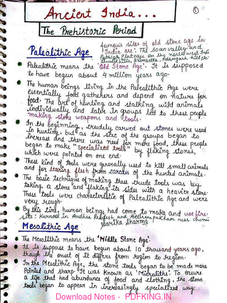 Ancient History Handwritten Notes in English | PDF Ancient History Handwritten Notes in English | PDF