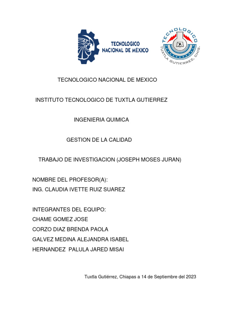 Gestion de La Calidad (Joseph M. Juran) | PDF | Calidad (comercial ...