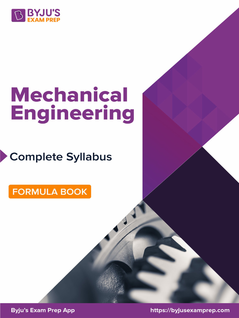 Formula Book Mechanical Engineering 94 | PDF | Friction | Speed