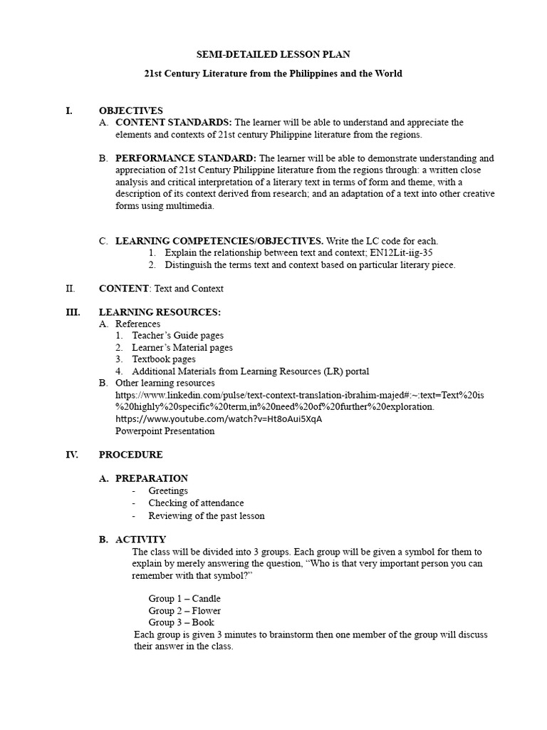 SEMIDETAILED Text and Context | PDF | Learning | Cognition