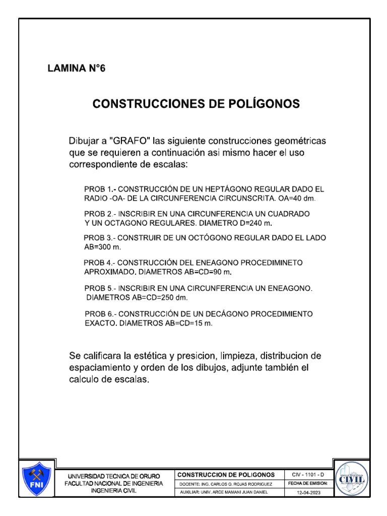6.1. Lamina Construccion de Poligonos | PDF