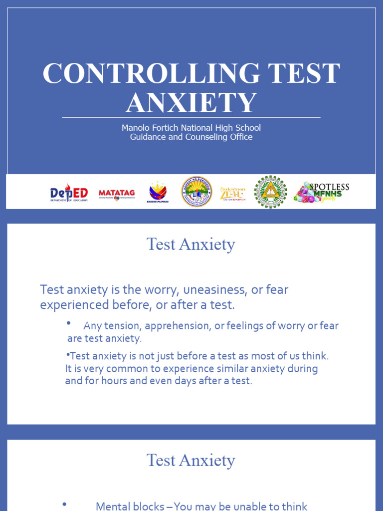 Controlling Test Anxiety | PDF | Anxiety | Relaxation (Psychology)