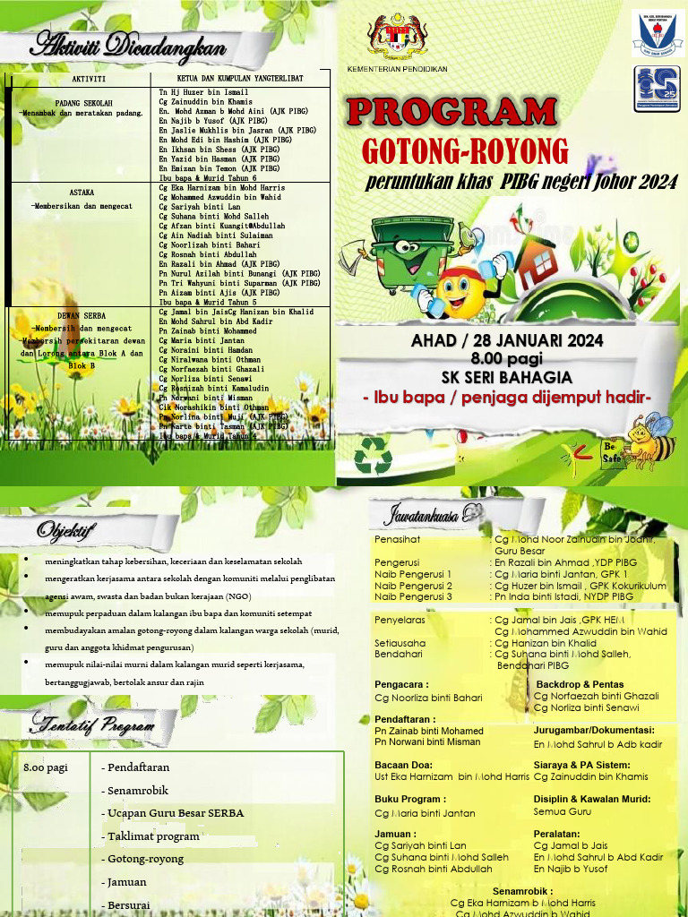 pamplet gotong-royong PIBG | PDF