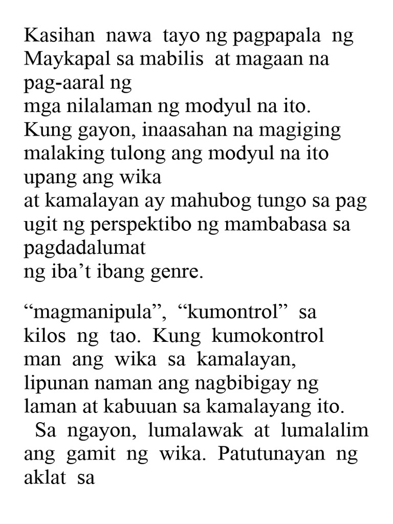 Kasihan Nawa Tayo NG Pagpapala NG Maykapal Sa Mabilis at Magaan Na Pag | PDF