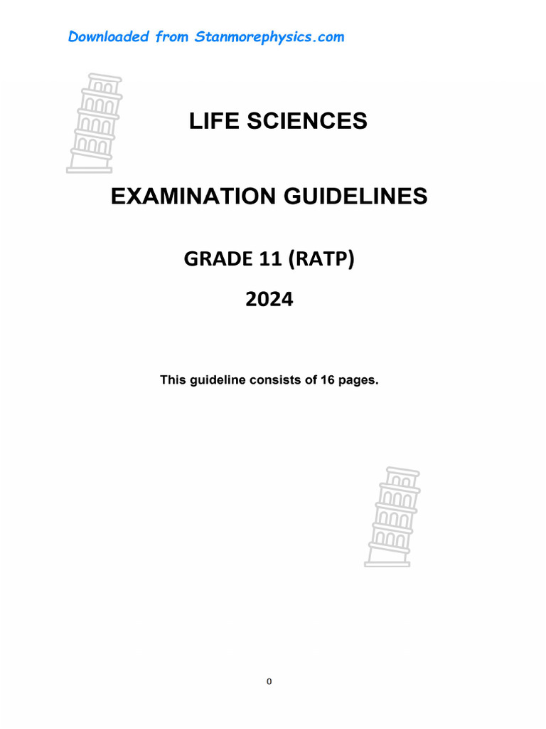 Grade 11 Life Sciences Exam Guidelines 2024 | PDF | Cellular ...