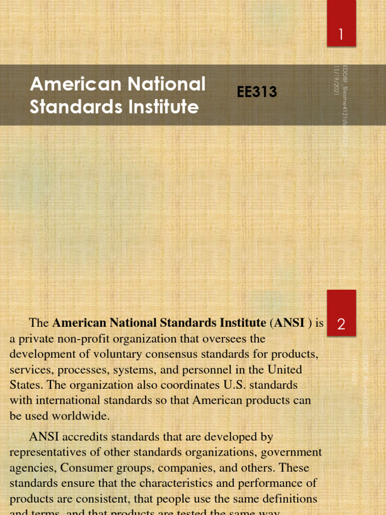 American National Standards Institute | PDF | Government | Regulation