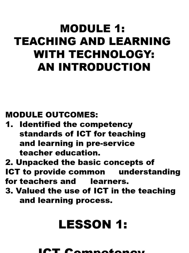 Module 1 | PDF | Educational Technology | Learning Module 1 | PDF | Educational Technology | Learning