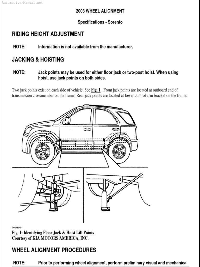 2003 Wheel Alignment | PDF | Nut (Hardware) | Wheel