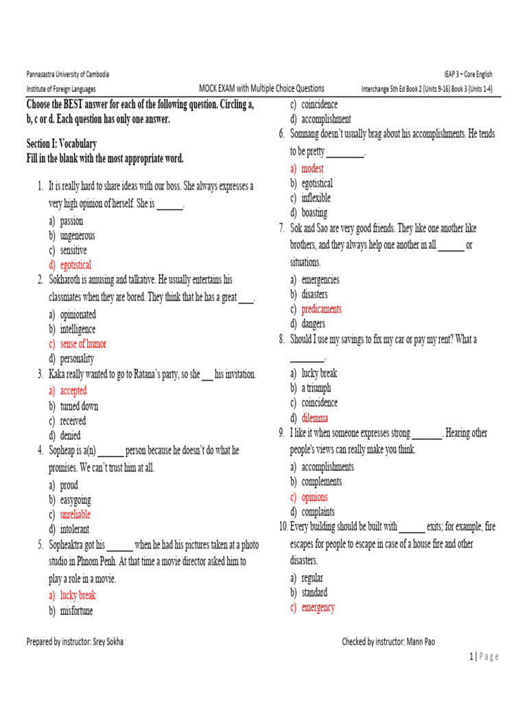 IEAP-3-MCQ-Final-mock-exam-2022_corrected_keys | PDF