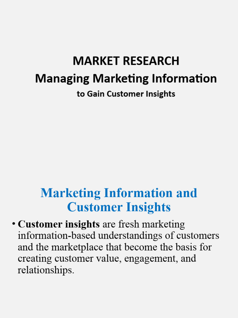 Marketing Research | PDF | Marketing Research | Marketing
