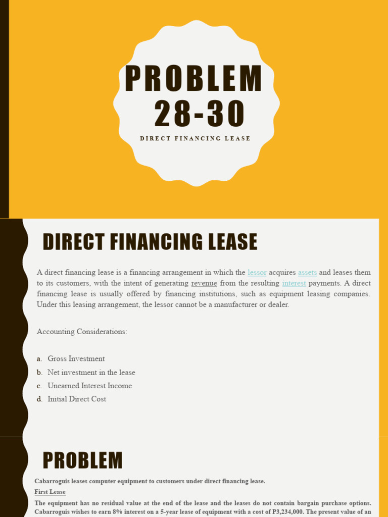 Problem 28 30 | Download Free PDF | Lease | Present Value