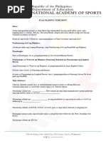 Flag Ceremony Script | PDF