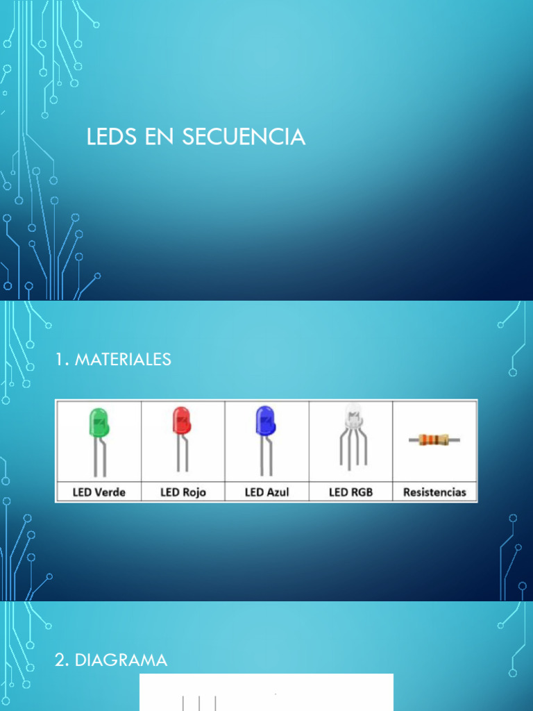 Secuencia LEDs | PDF | Diodo emisor de luz | Informática