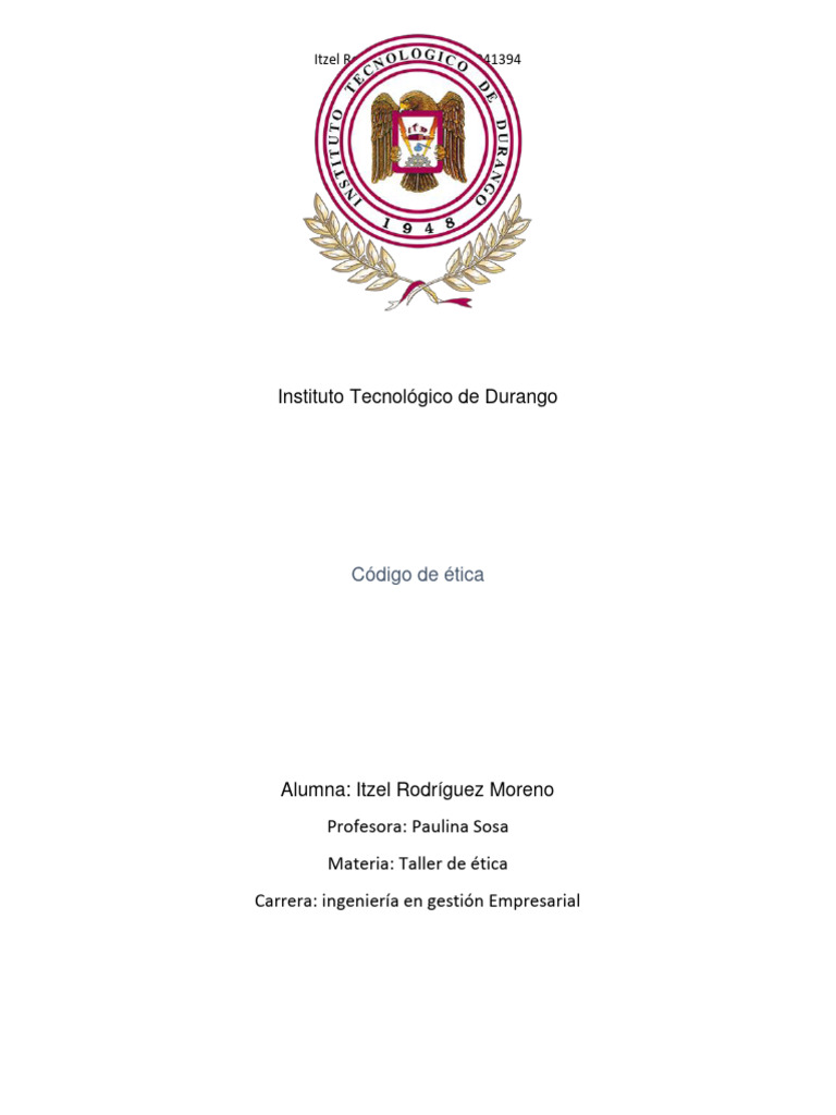 codigo de etica 2.0 | PDF | Business