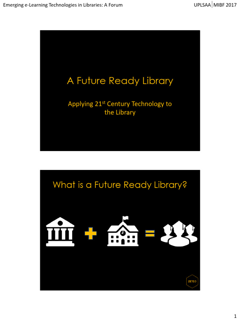 A Future Ready Library - FUyham | PDF | Augmented Reality | Educational ...