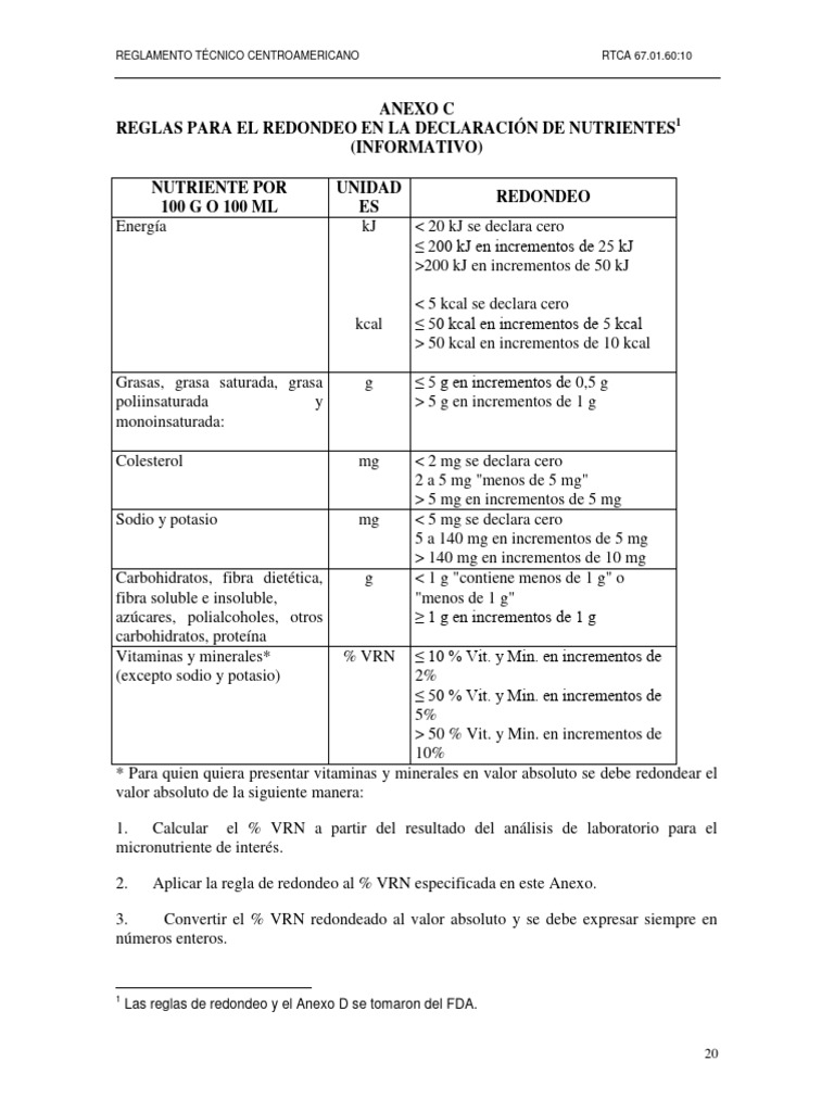 RTCA REDONDEO | PDF | Nutrientes | Promoción de la salud