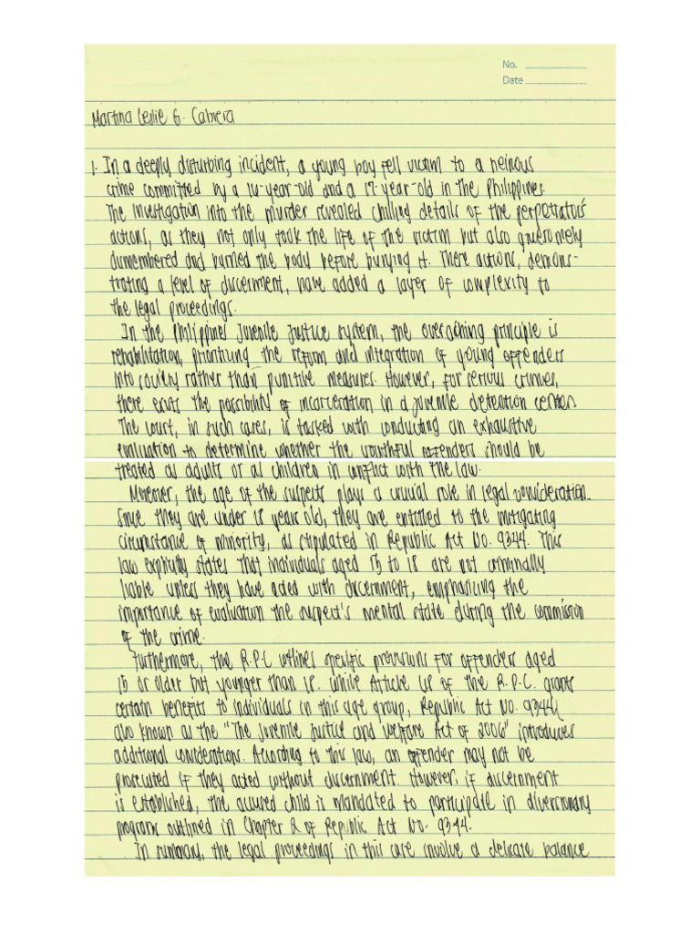 Cabrera, Martina Leslie G. - Case Analysis | PDF