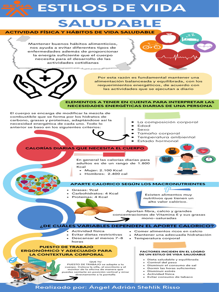 Infografia Estilo de Vida Saludable | PDF