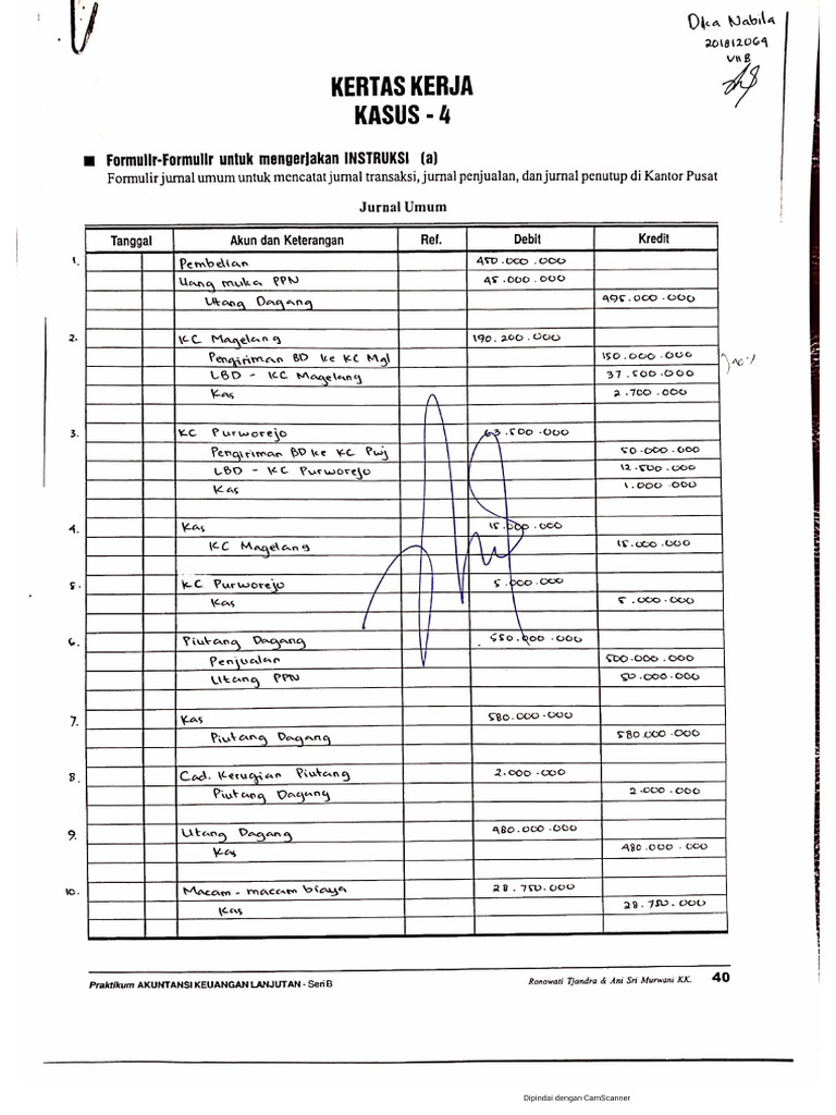 Prak. AKL Kasus 4 | PDF