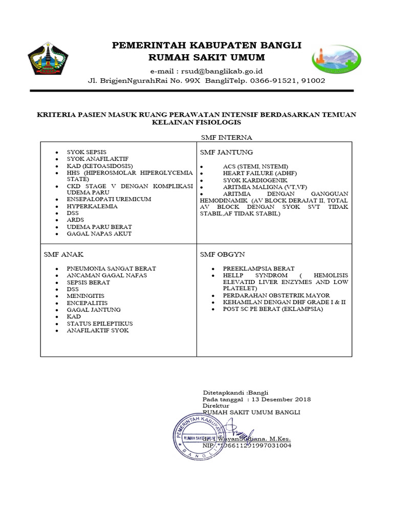 Form ARK 2.3 Ep 4 FORM INDIKASI MASUK KELUAR ICU Dan Form MPP | PDF