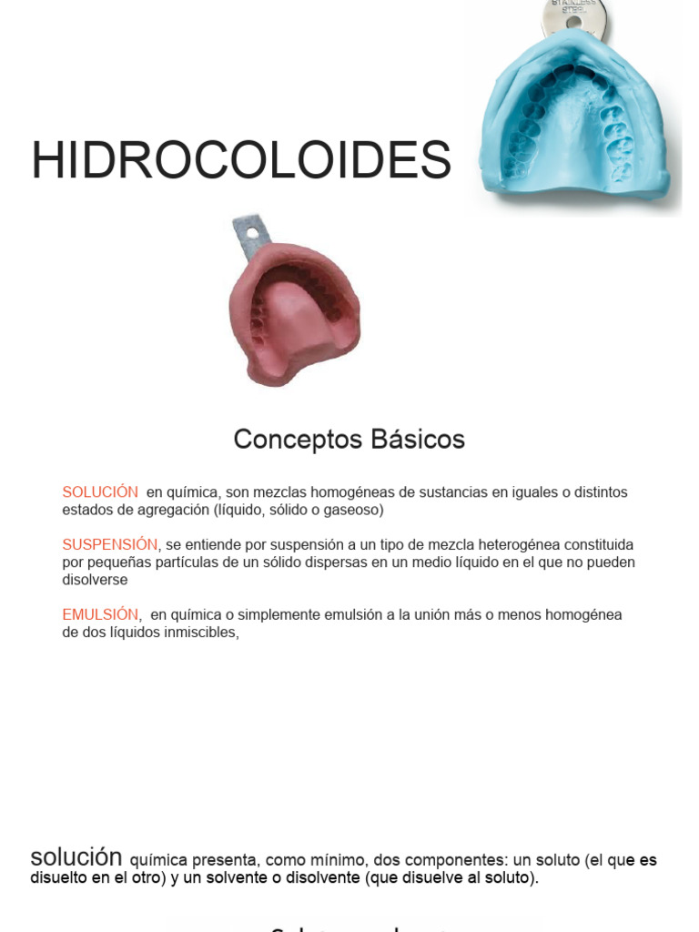 HIDROCOLOIDES | PDF | Coloide | Suspensión (Química)