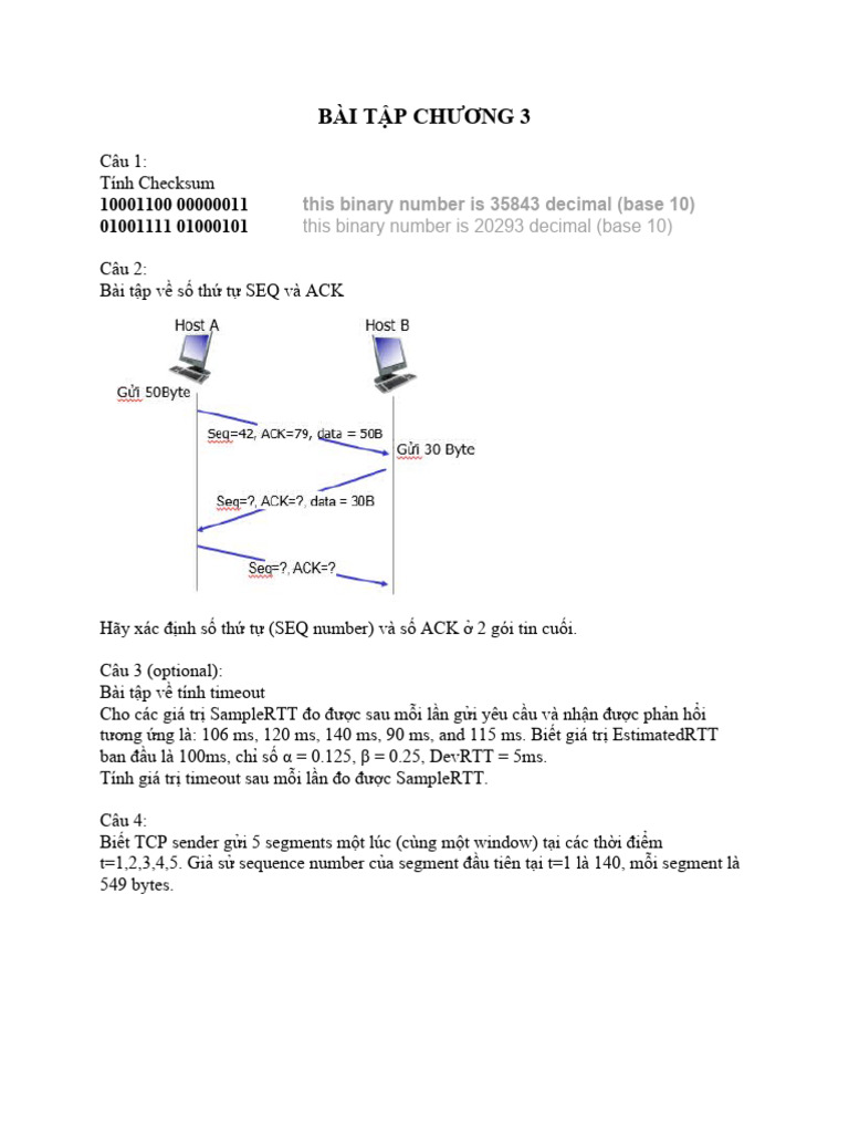 Bai Tap Chuong 3 | PDF