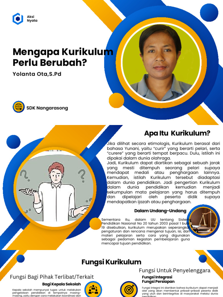 Mengapa Kurikulum Perlu Berubah Ibu Yolan | PDF