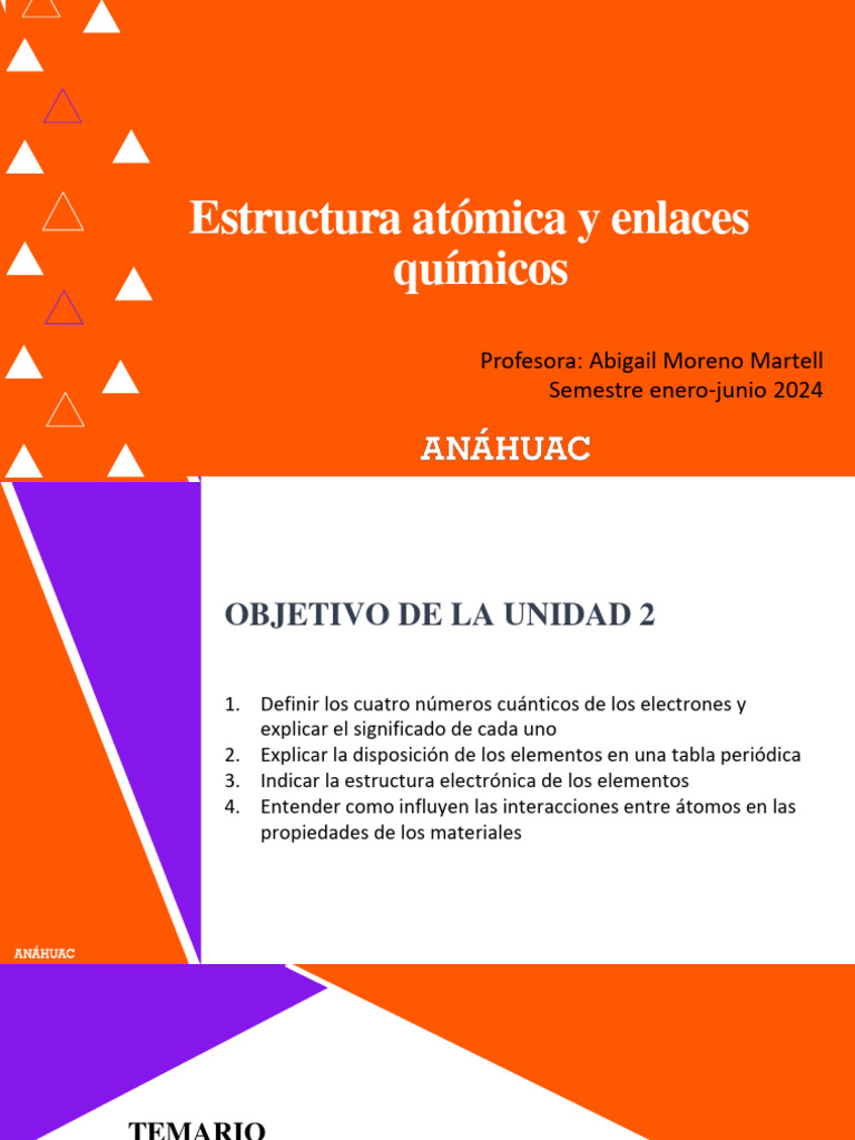 Unidad 2 Estructura Atómica Y Enlaces Ii Pdf Enlace Covalente