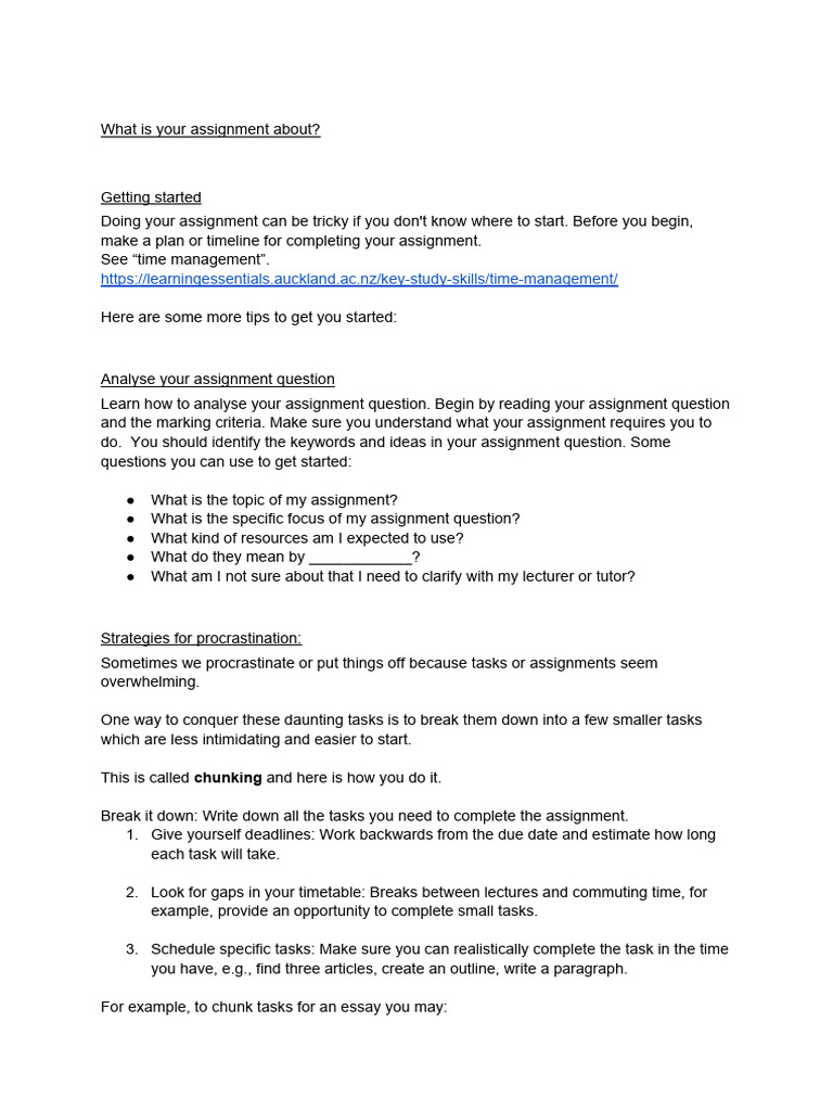 What Is Your Assignment About | PDF