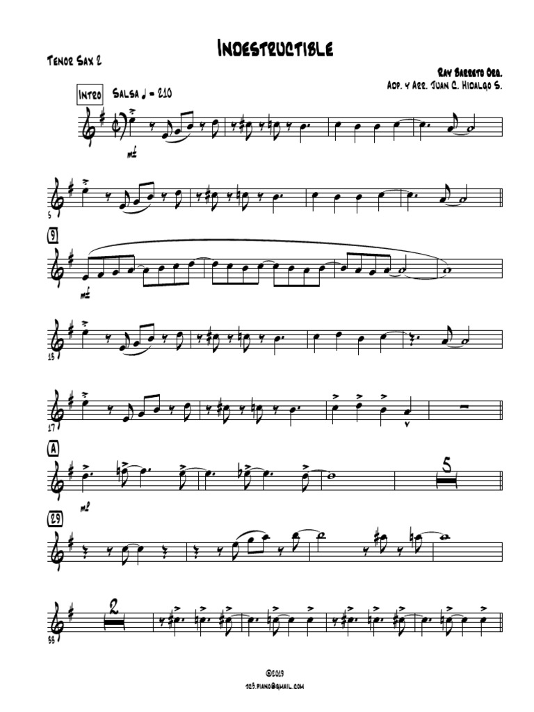 indestructible - Tenor Sax 2 | PDF