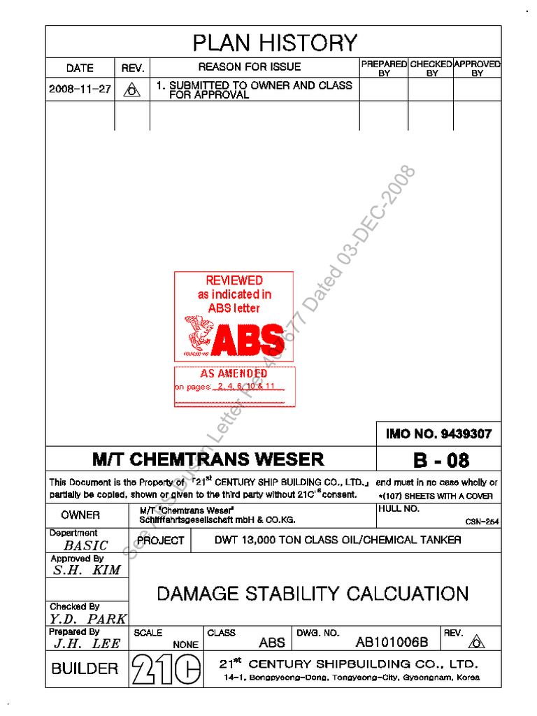 SOLAS Damage Control Plan Overview | PDF | Water Transport | Navigation