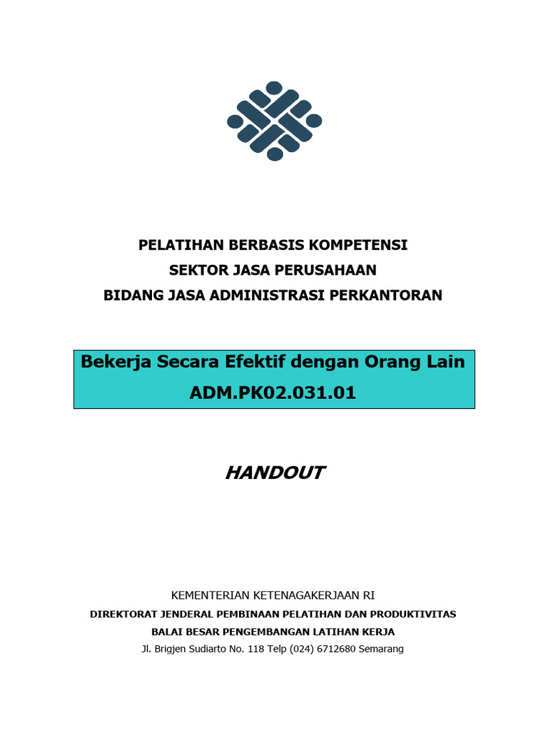 Bekerja Secara Efektif Dengan Orang Lain | PDF