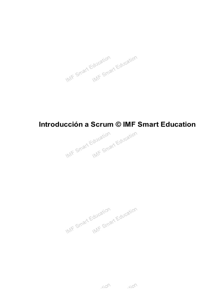 Introducción A Scrum (PDF Descargable) | PDF | Scrum (desarrollo de software) | Software