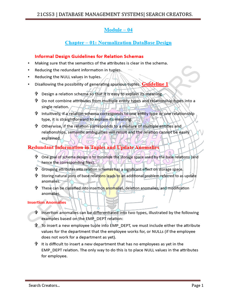 DBMS Module 04 | PDF | Relational Model | Software Design DBMS Module 04 | PDF | Relational Model | Software Design