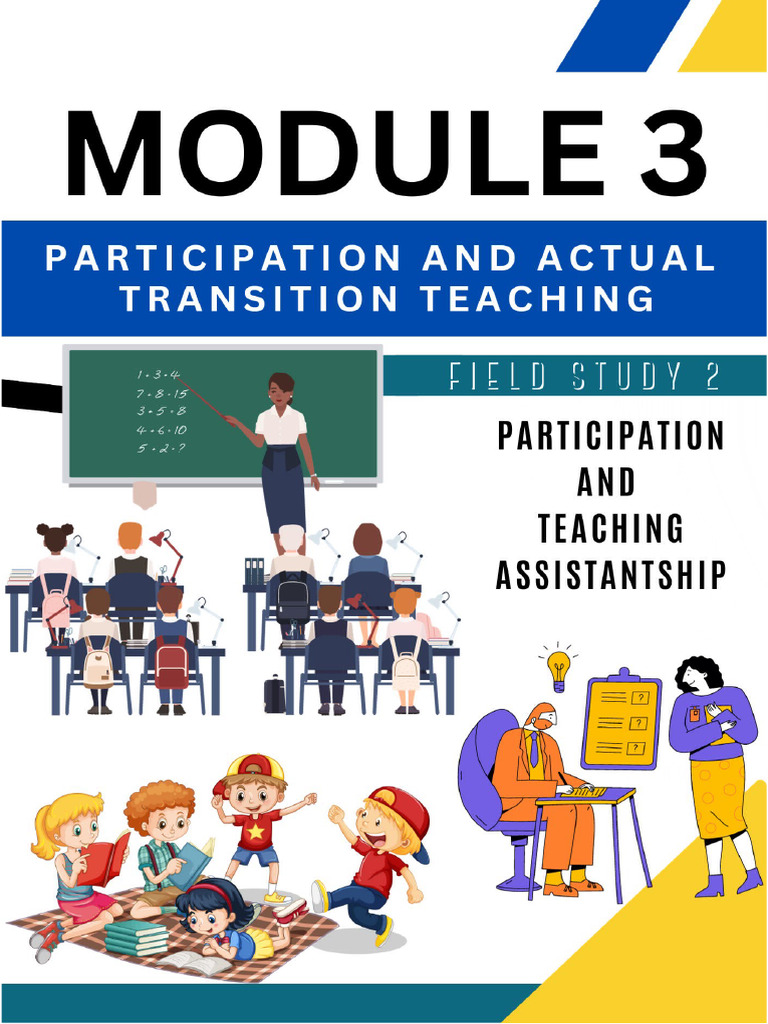 FS 101 - Module 3 - Participation and Actual Transition Teaching ...