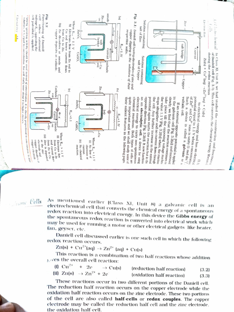 Understanding Daniell Cell Mechanisms | PDF | Electricity | Chemistry