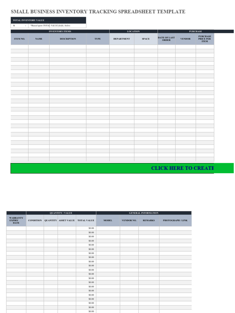 IC Small Business Inventory Tracking Spreadsheet 11250 | PDF | Inventory | Computing