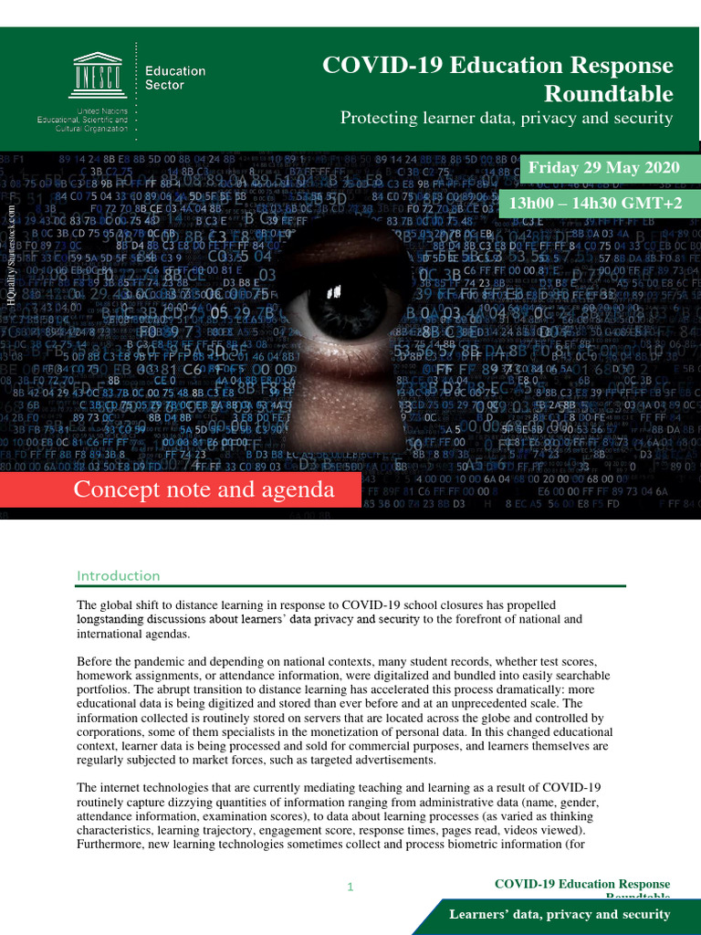 Unesco Covid 19 - Ed Webinar 11 Concept Note en | PDF | Moodle ...