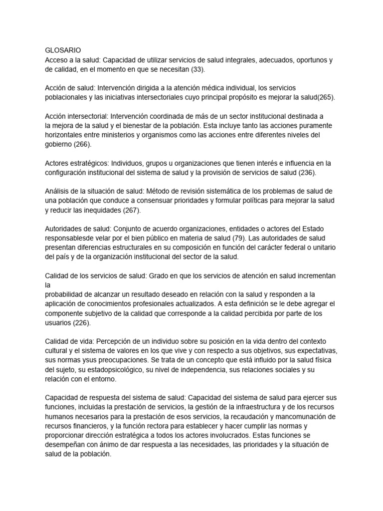 Glosarios Cdos | PDF | Salud pública