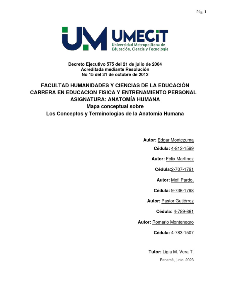 Mapa Conceptual de Anatomía Humana | PDF | Anatomía | Conocimiento