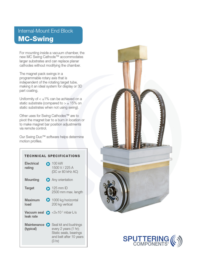 MC Swing Data Sheet | PDF | Technology & Engineering